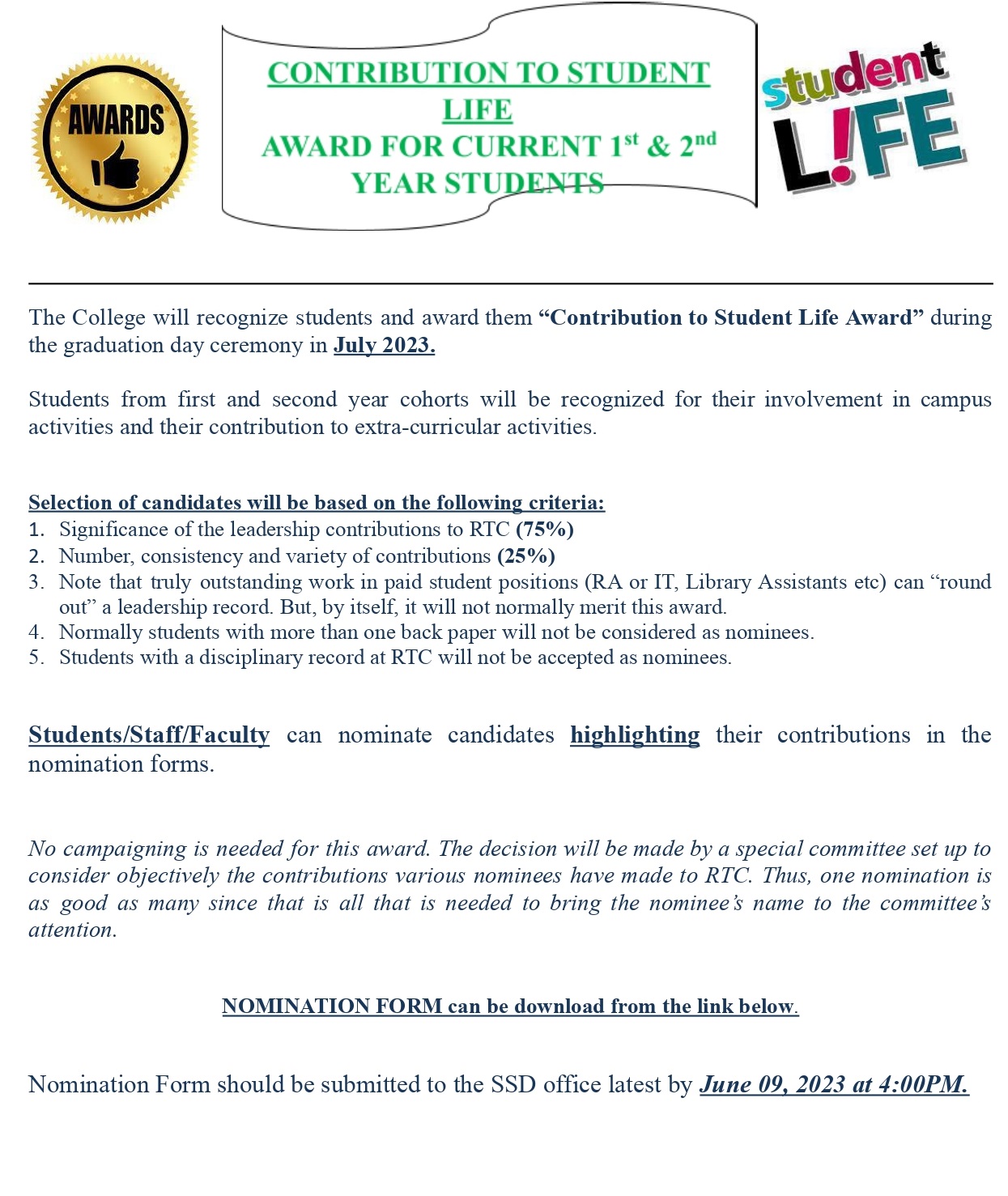 MyRTC - Student Government Constitution