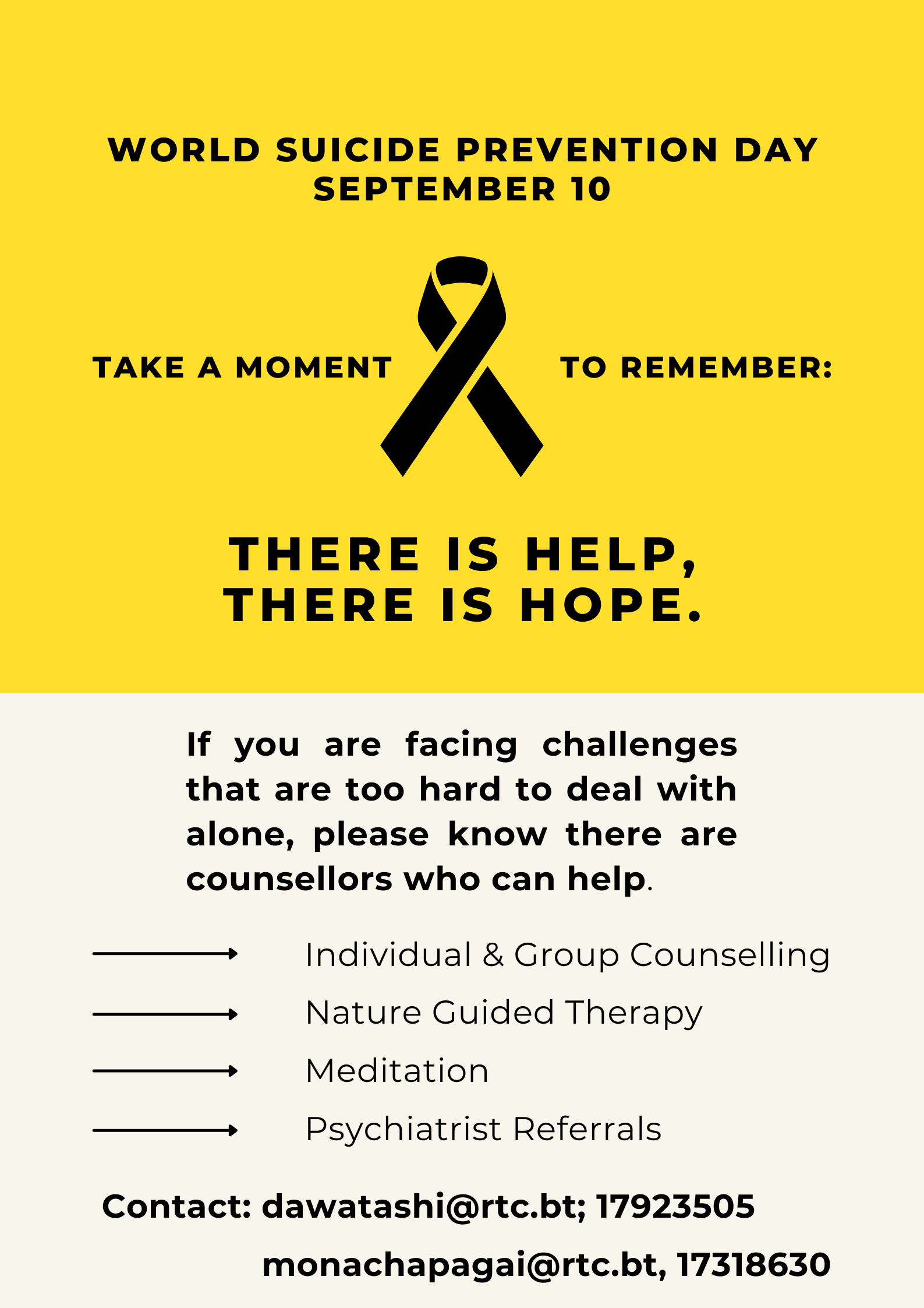 MyRTC - World Suicide Prevention Day